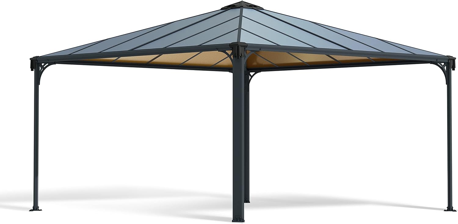Amazon.com : Palram - Canopia Palermo 4300 14x14 Gazebo: Outdoor Patio ...