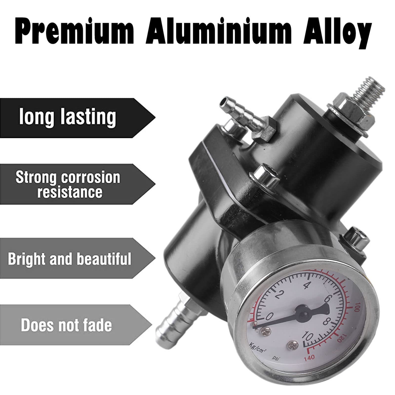 Snapklik.com : BARTOO Universal Adjustable Fuel Pressure Regulator Kit ...