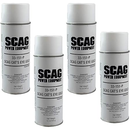 Amazon.com : Scag 4PK Genuine OEM 12oz Can Orange Cat's Eye Gold Spray ...