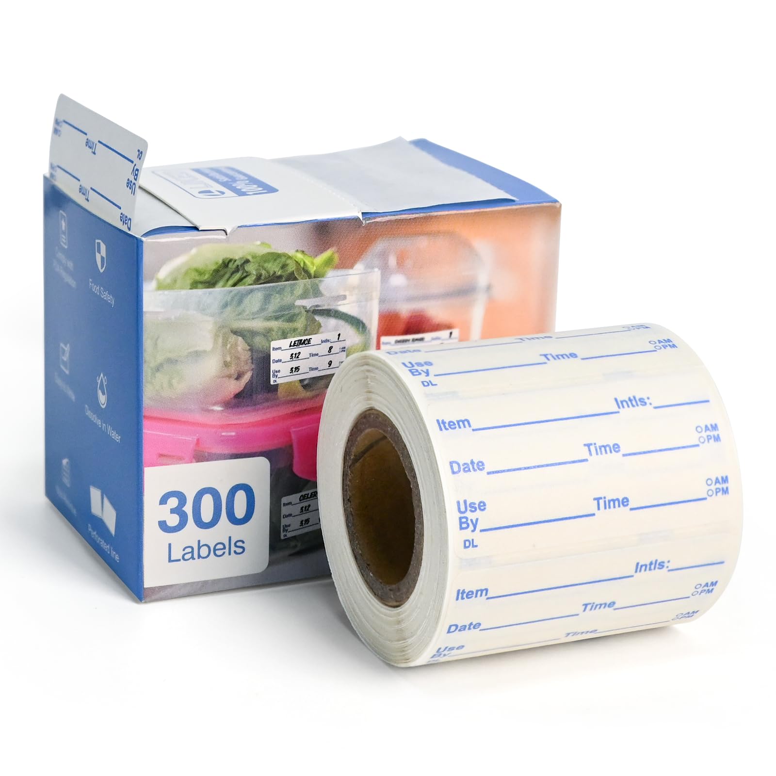 Snapklik.com : Dissolvable Labels, 2x1 Inch, 300 Stickers, Use By Food ...