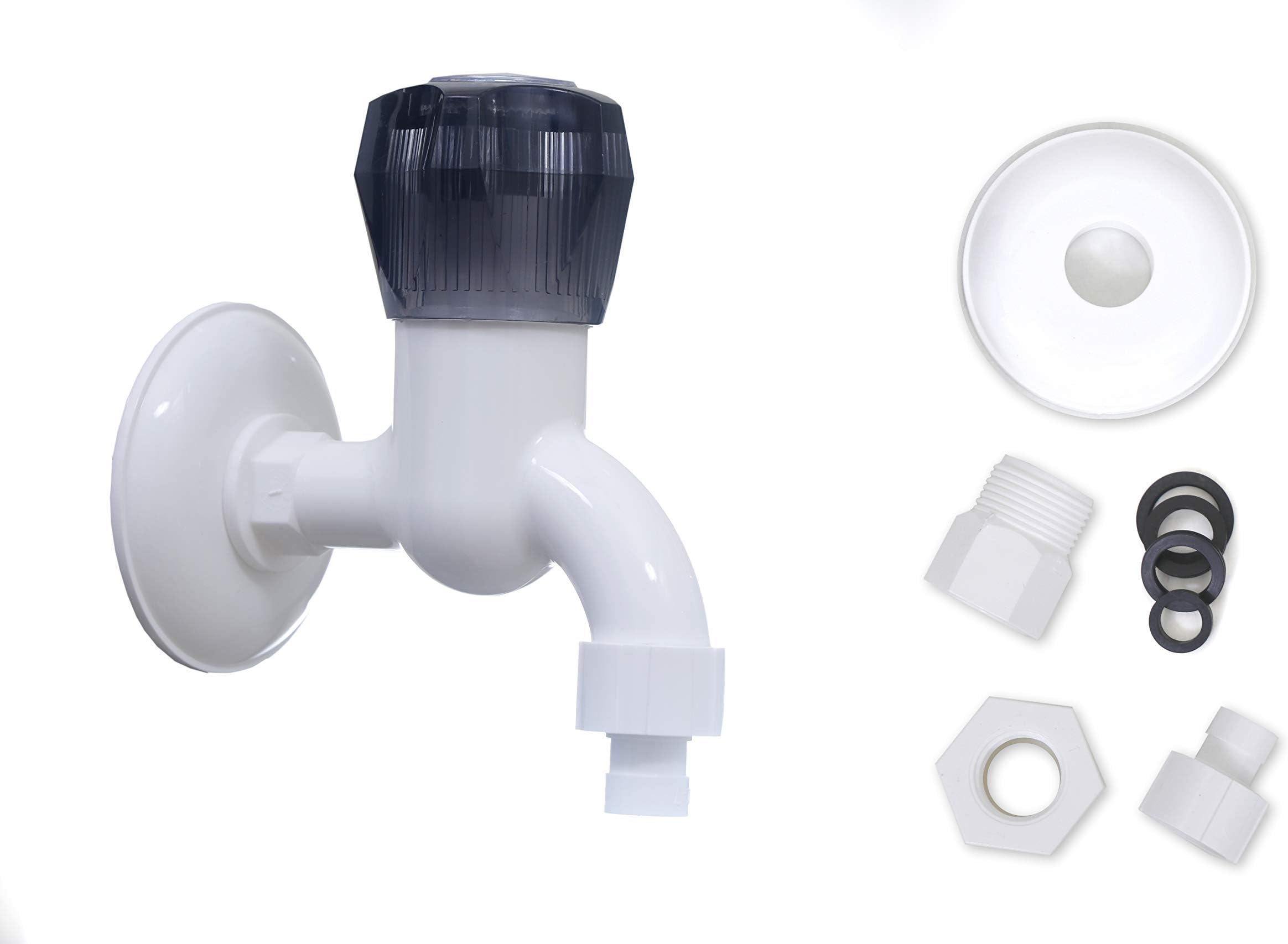 WATERTEC Engineering Polymer Washing Machine Tap With 3 Style Nozzles ...