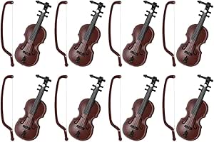 Amazon.com: SAFIGLE 8 Sets of Mini Violin Christmas Ornaments ...
