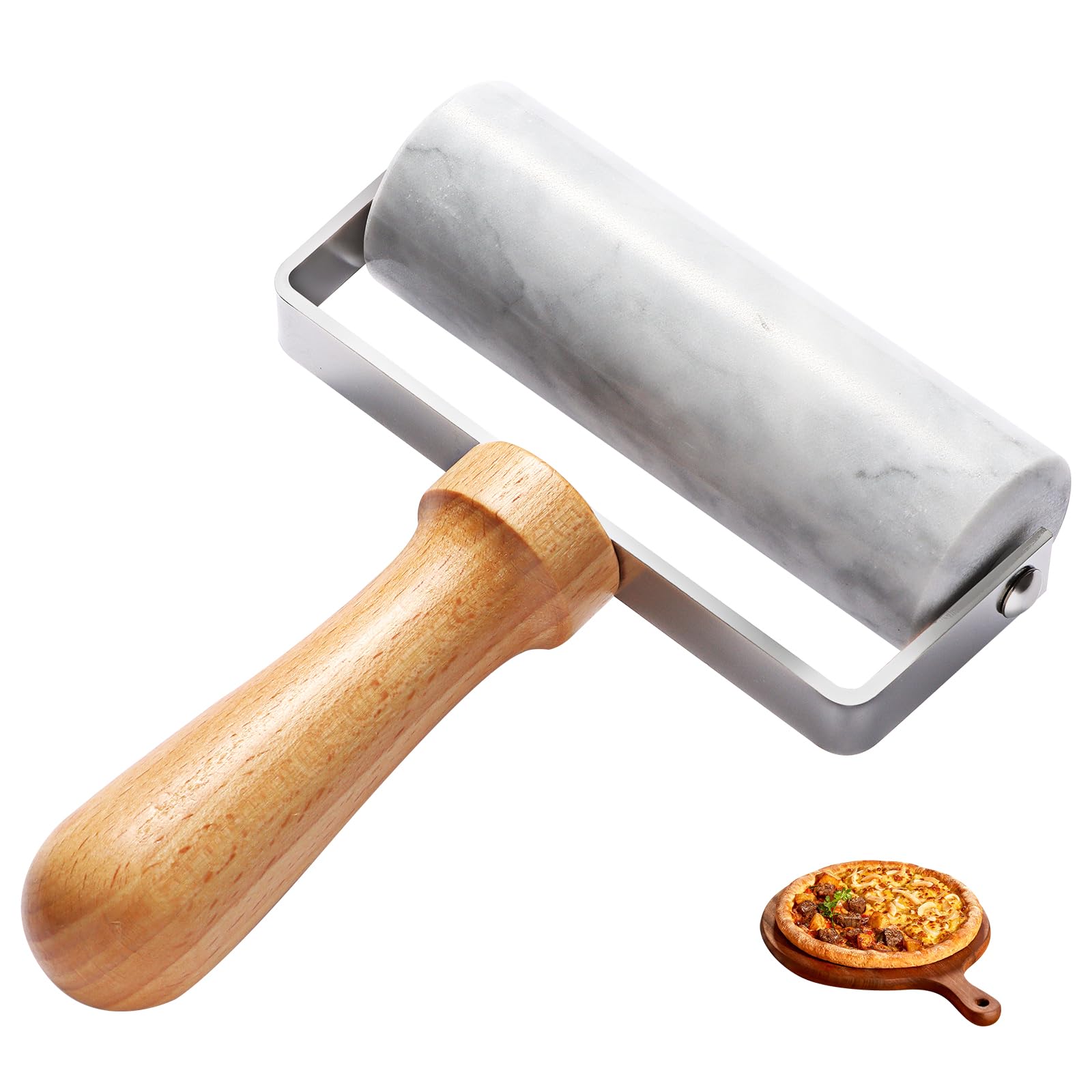 Amazon.com: Smooth Surface Marble Rolling Pins for Baking,Dough Roller ...