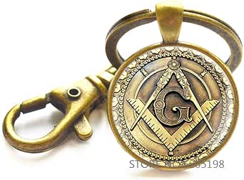 Amazon.com: Freemasonry Masonic Keychain,Masonic Faith Hope Key Ring ...