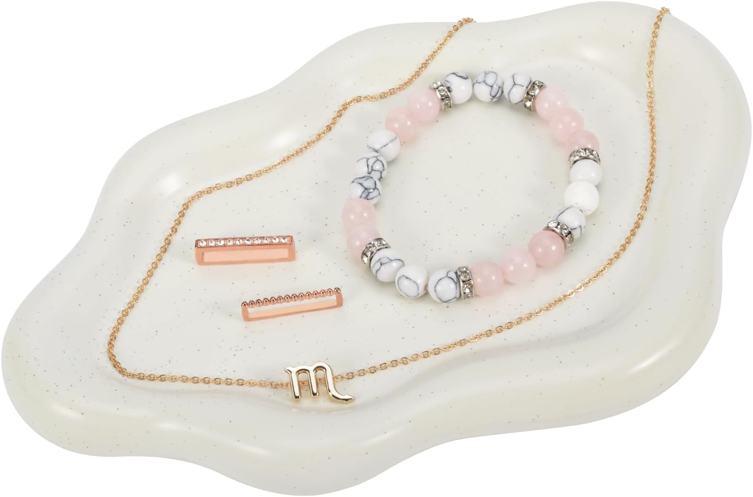 Amazon.com: BIGPIPI Ceramic Jewelry Tray Dish for Ring Key Trinket ...