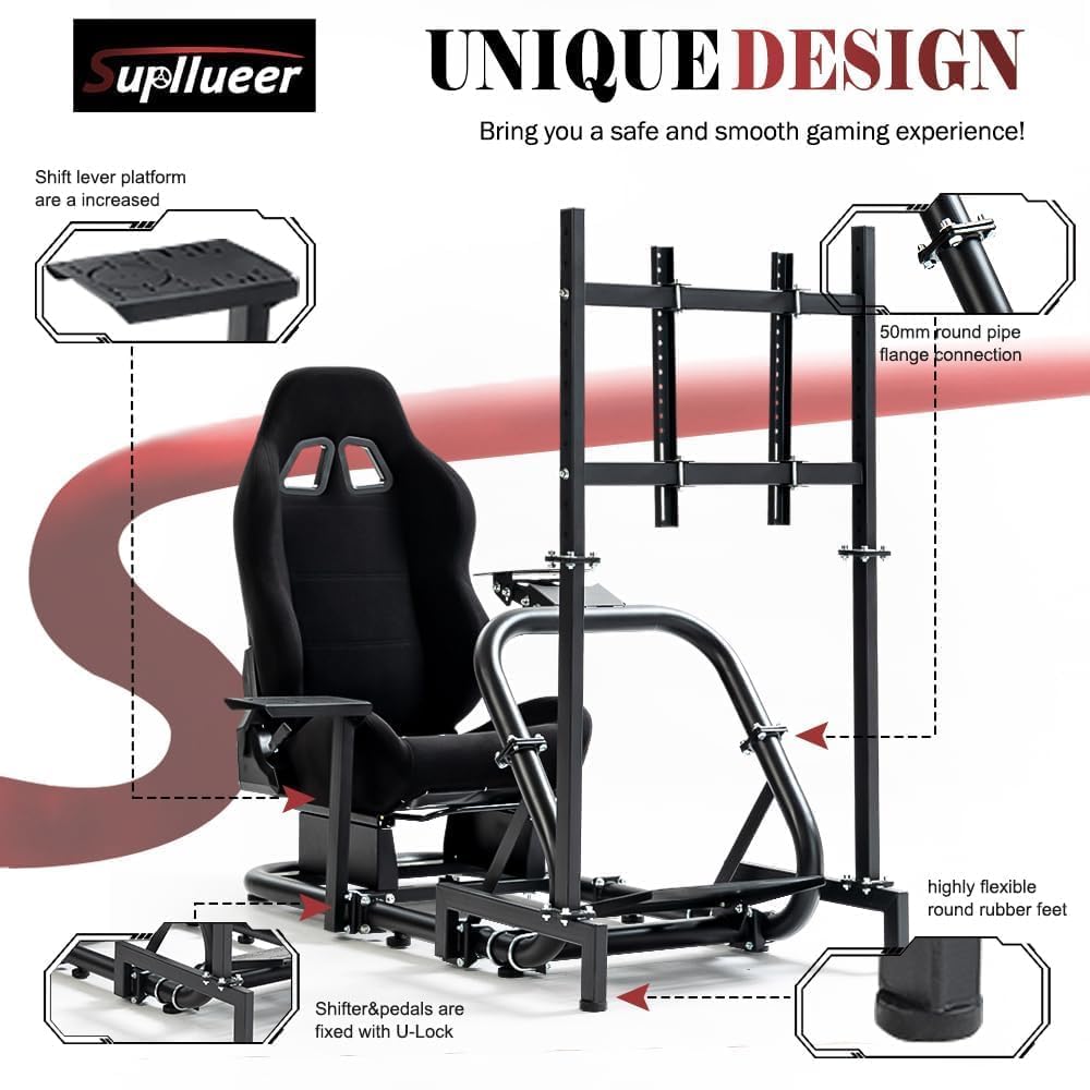 Snapklik.com : Supllueer Racing Sim Cockpit