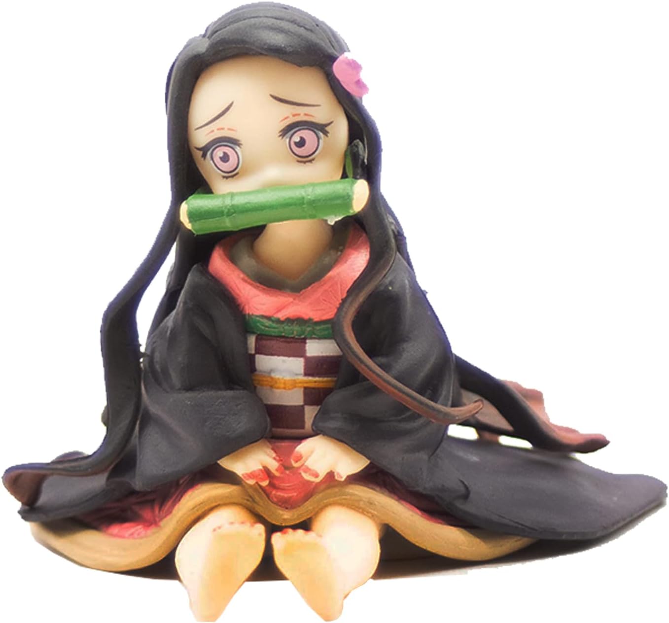 Amazon.com: NINJAMO Mini Nezuko Kamado Figure Sitting Pose Extra Small ...