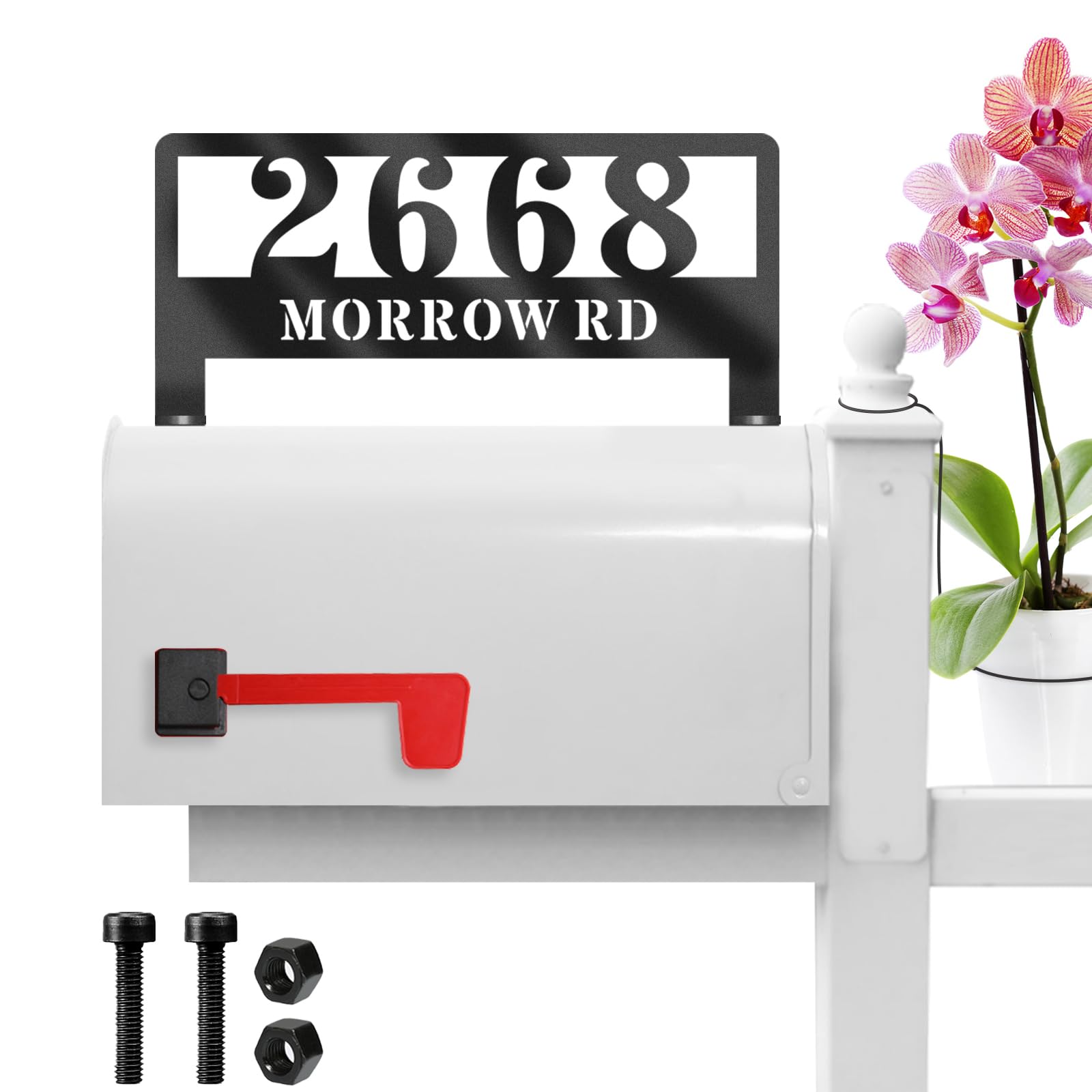 Amazon.com: Custom Mailbox Topper Address Sign - Mailbox Topper Address ...