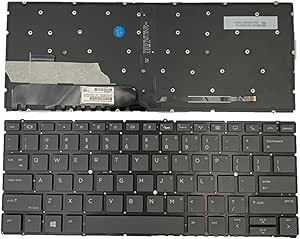 Amazon.com: Tiugochr Laptop Replacement US Layout with Backlight Keyboard for HP Elitebook X360 ...