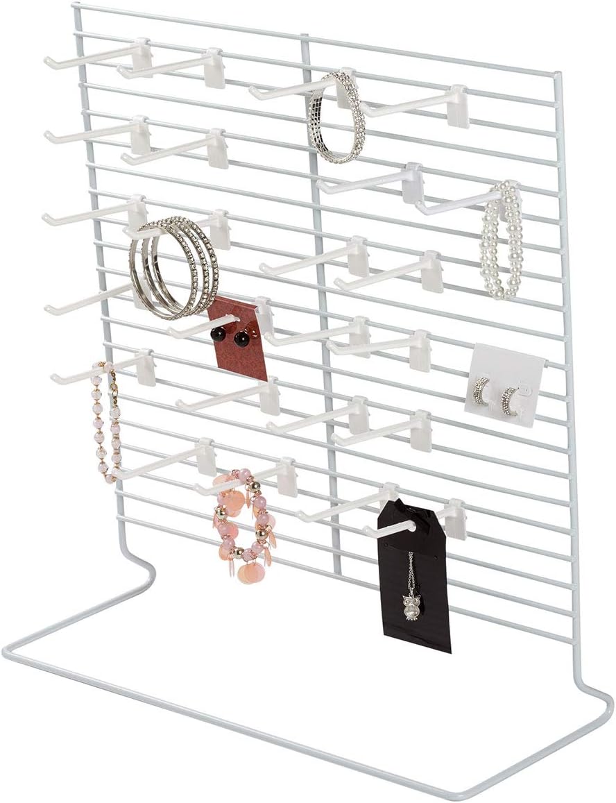 Amazon.com: SSWBasics 24-Peg White Wire Countertop Rack - 18"W x 20"H ...