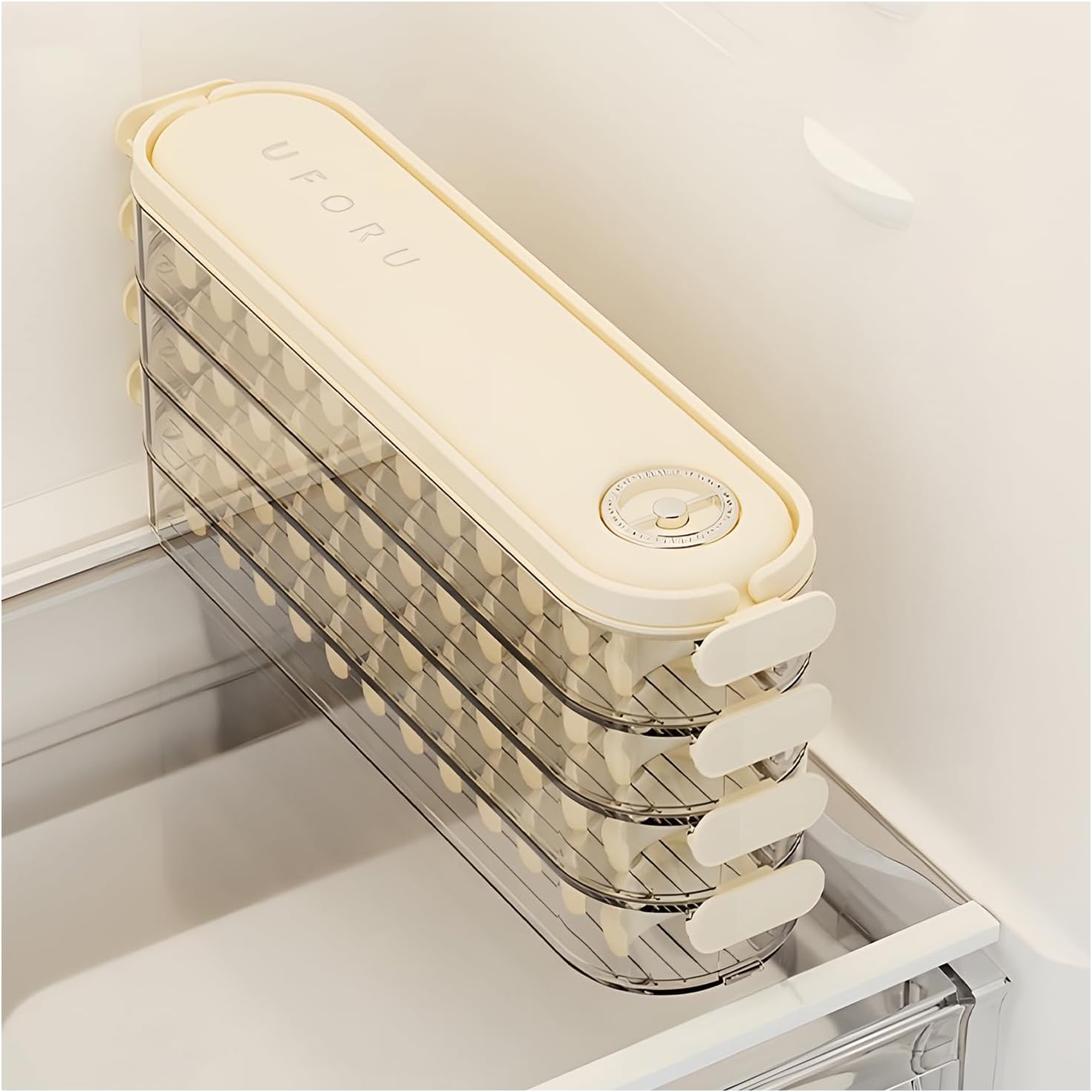 Amazon.com: Atlodas Fridge Storage Boxes With Lids, Dumpling Box ...