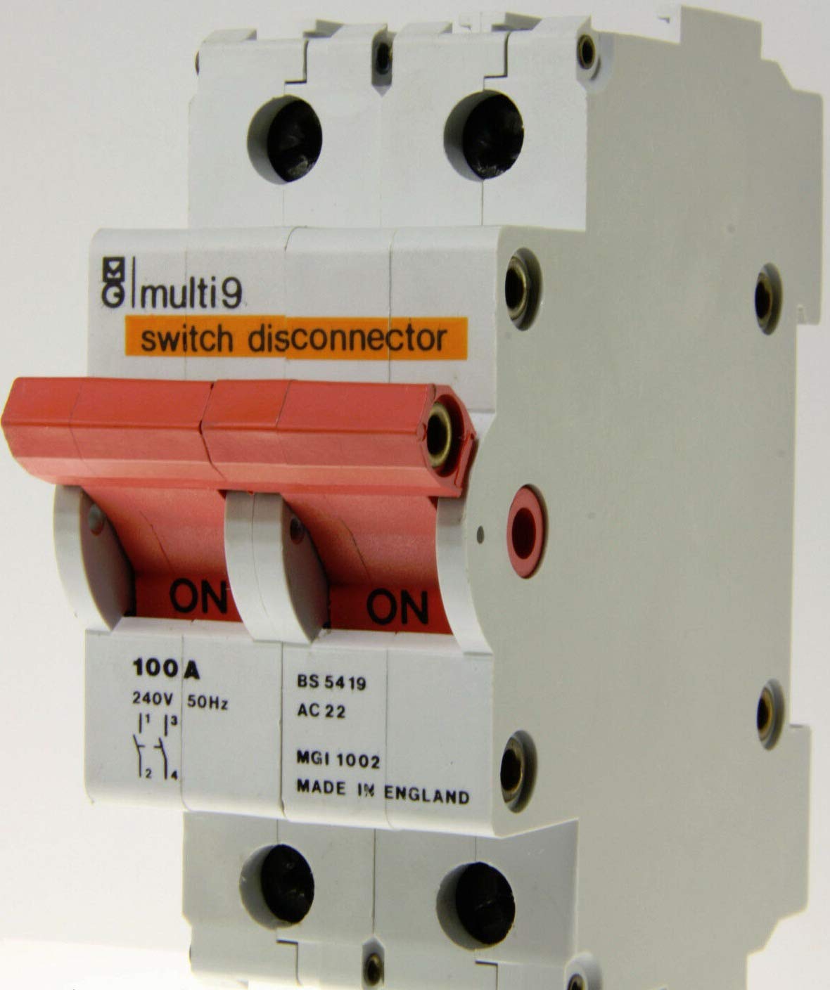 Merlin Gerin 100A Interruptor Desconectador | Doble Polo | MGI1002 ...