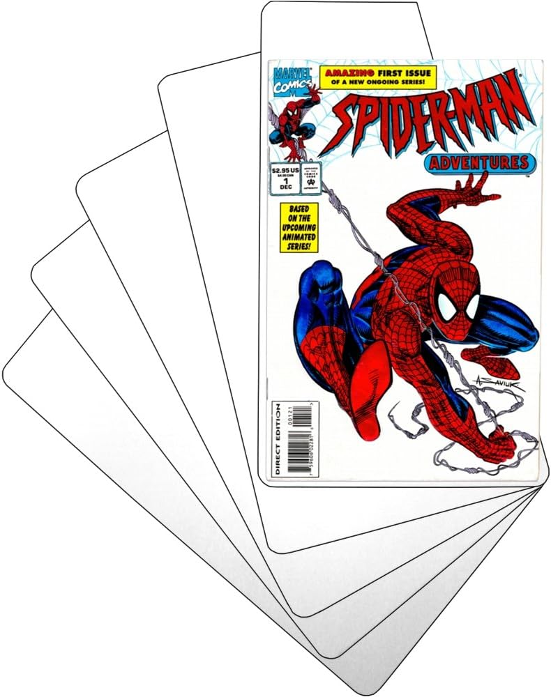 Amazon.com : (100) Comic Book Divider Cards - SLOPED FULL CUT - White ...