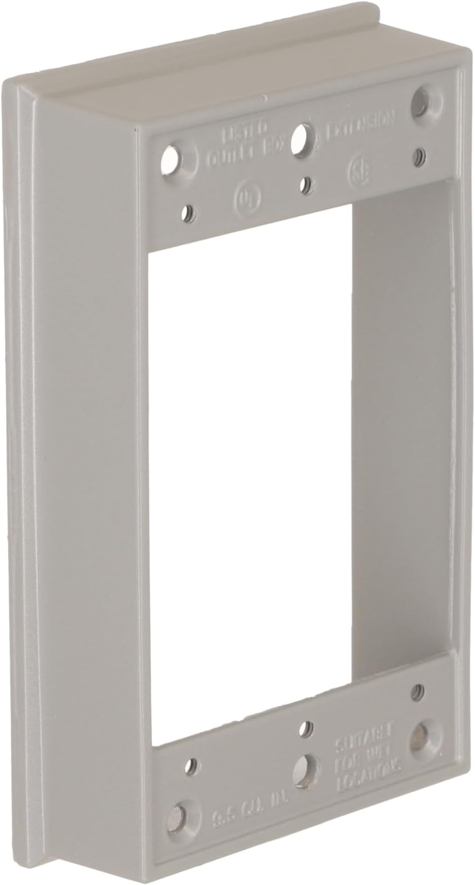 Hubbell-Raco 5406-0 Weatherproof Extension Box, 1 Gang, 18.3 Cu-in X 4 ...