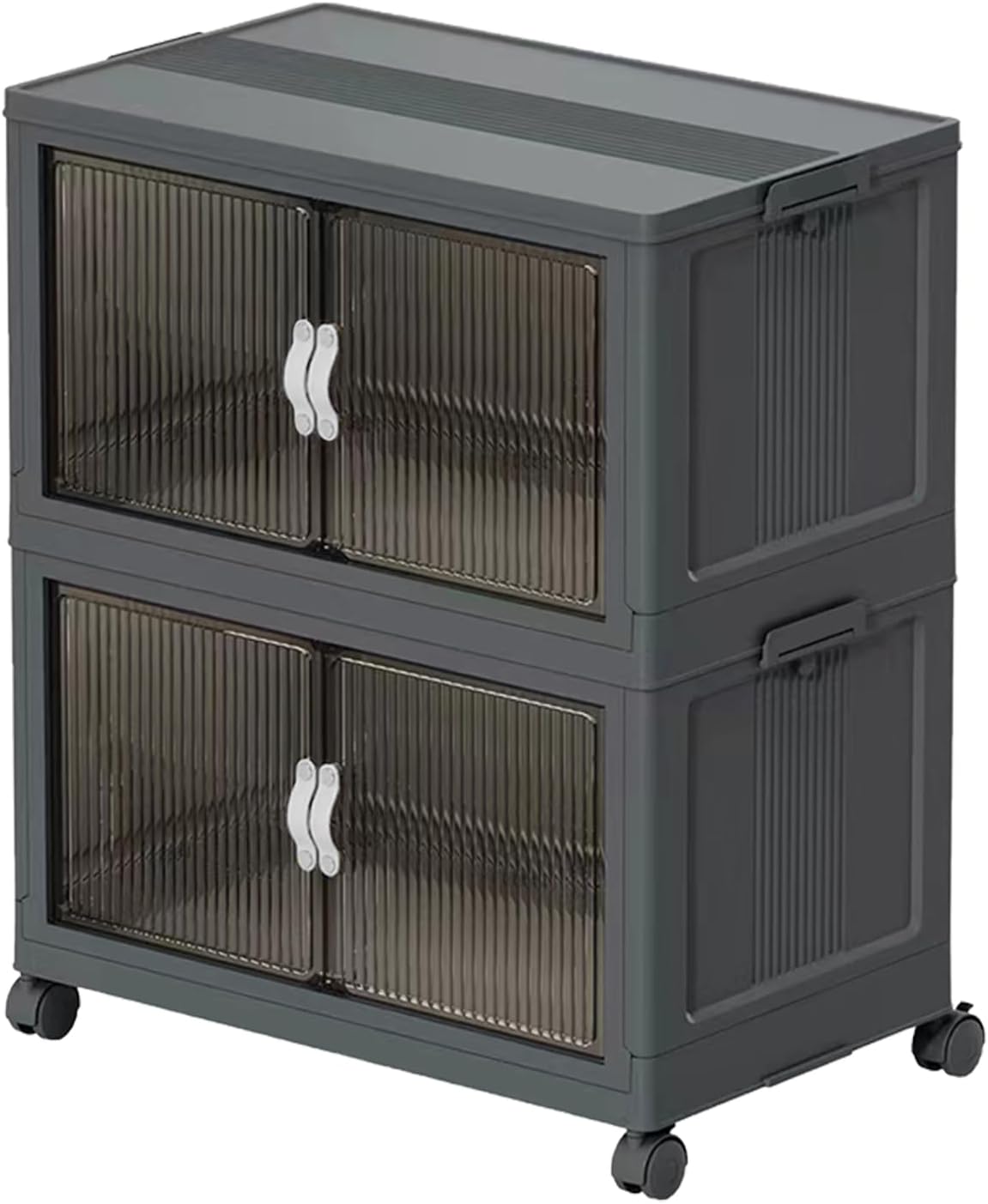 Amazon.com - ONAIL Stackable Storage Bins,Plastic Storage Bins with Lid and Wheels, Collapsible ...