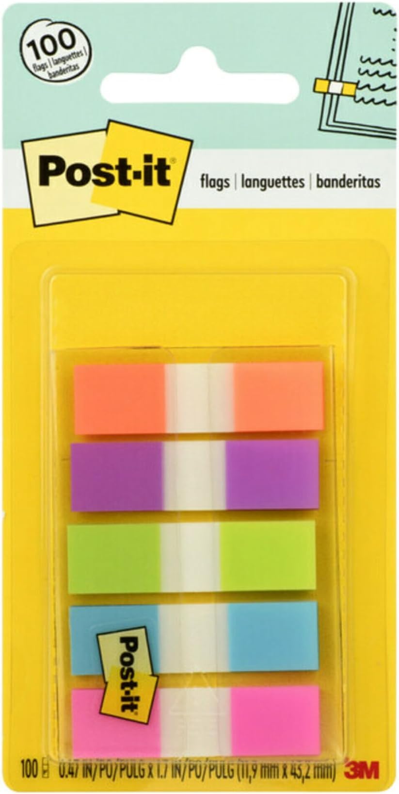 Amazon.com : Post-it 3M Flags (MMM6835CB) : Tape Flags : Office Products