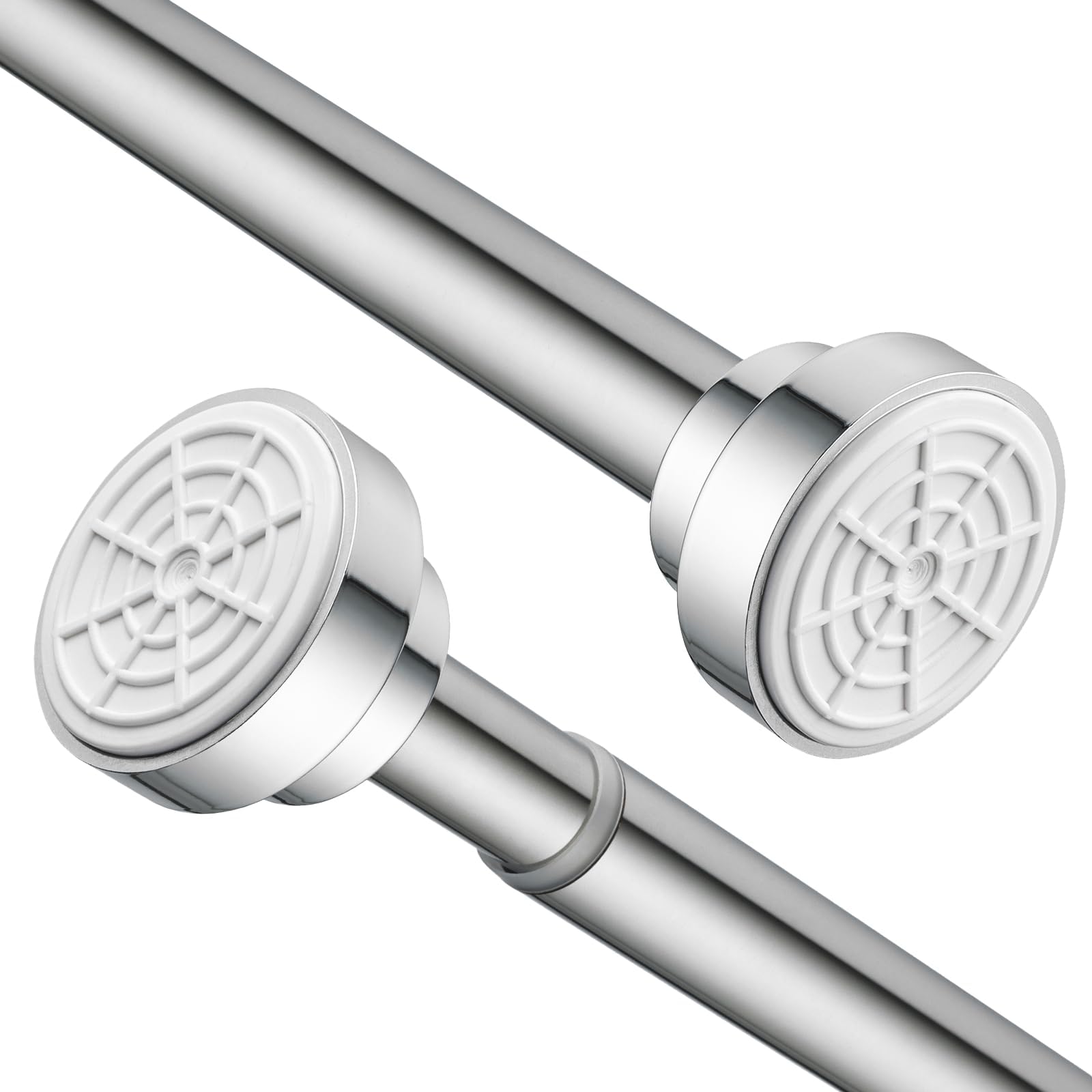 Stainless Steel Extendable Telescopic Curtain Rod Tension Pole Net ...