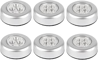 DtgEcd 6 PCS Stick On Lights, Push Lights, Stick On Wall Lights, Stick ...