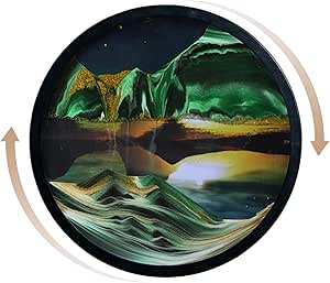 Art mural de Cadre Sable mouvant, Peinture de Sable Qui coule au mur ...