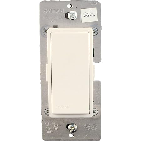 Leviton VP0SR-1LZ Digital Matching Remote Switch, White/Ivory/Light ...