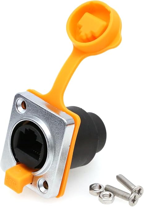 SZRMCC RJ45 Panel Mount Connector Cat5e RJ45 Ethernet Female LAN Module ...