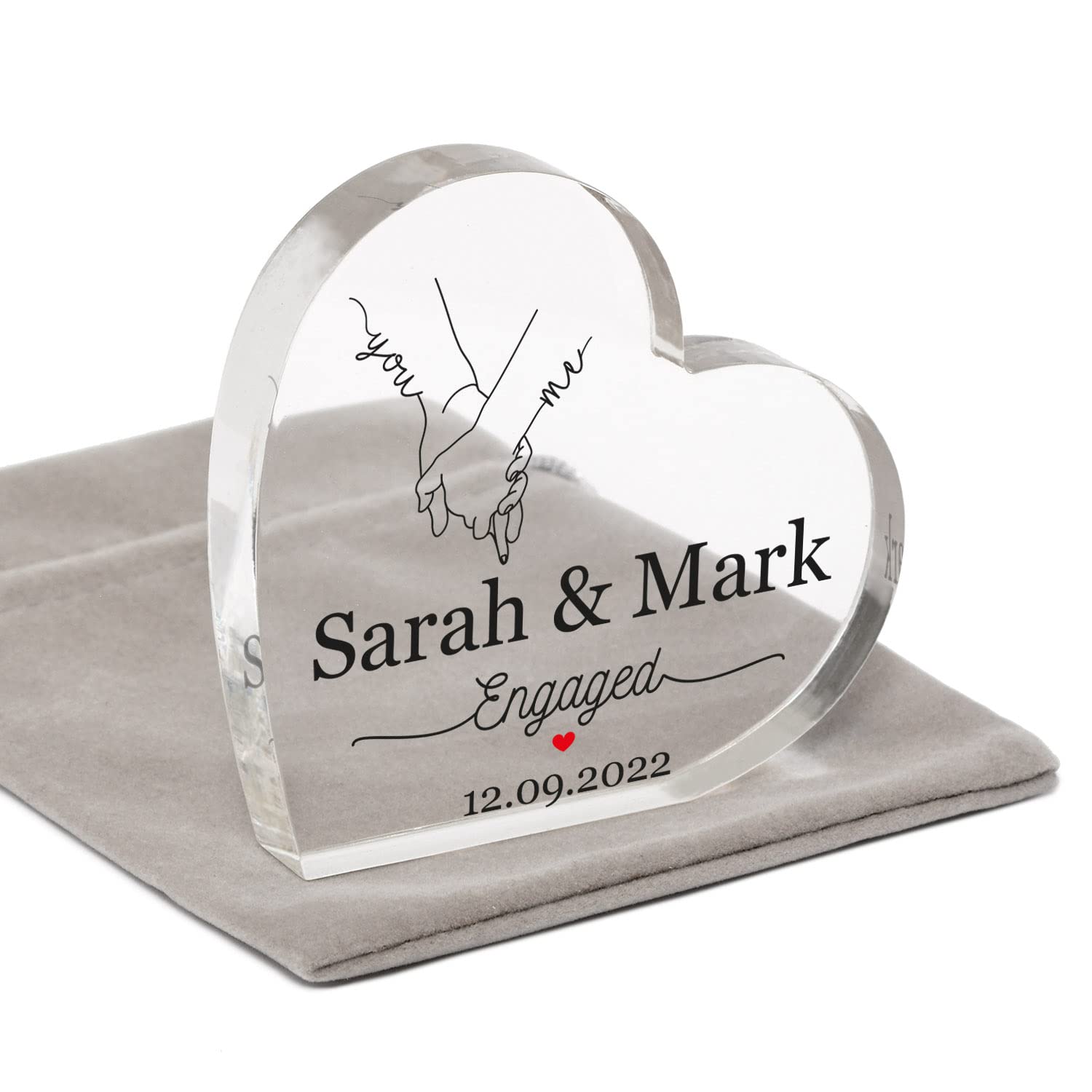 Engagement Gift For Couples Friends Her Him, Personalised Gift For ...