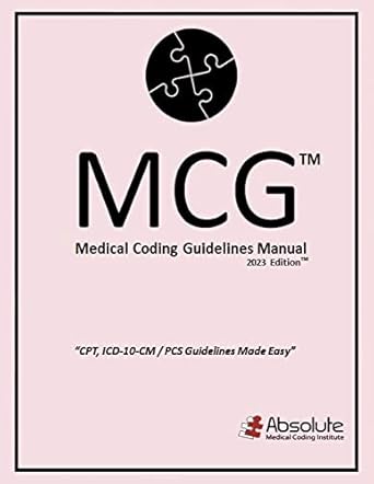 Medical Coding Guidelines Manual (MCG): 2023 Edition (6): Jackson ...