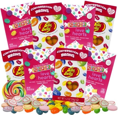 Amazon.com : Smarties and Jelly Bean Conversation Candies, Pack of 8, 1 ...