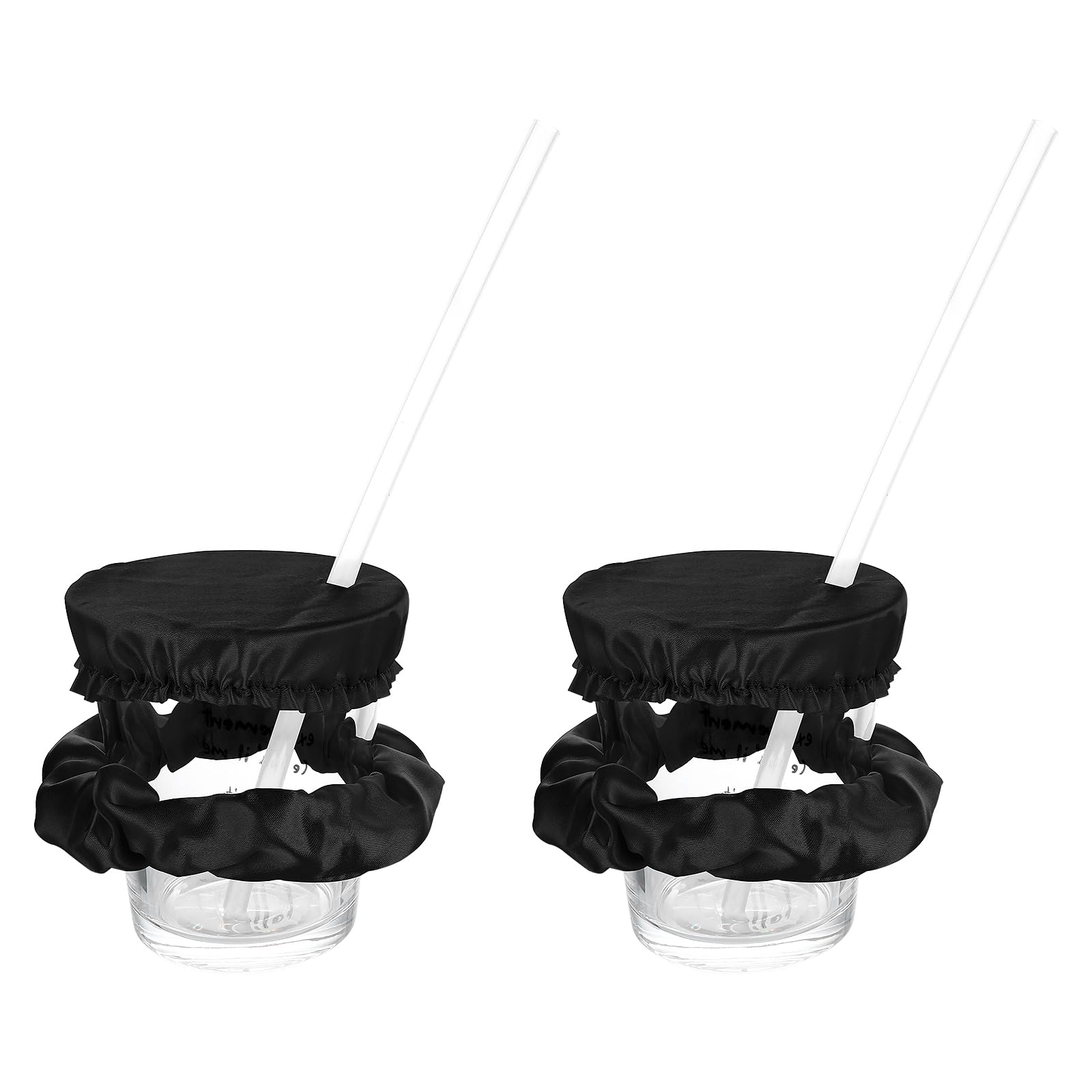 Lusofie 2Pack Scrunchie Cup Covers for Drinks Reusable Drink Covers ...