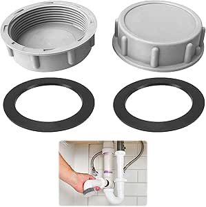 Plastic Pipe End Caps,4PCS 54mm Kitchen Sink Waste Pipe Blanking Cap ...