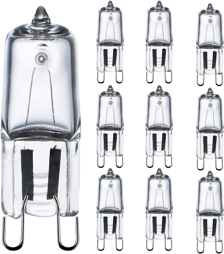 Comyan G9 Halogen Bulbs 230V 42W (44W) 2800K Warm White 590lm Clear G9 ...