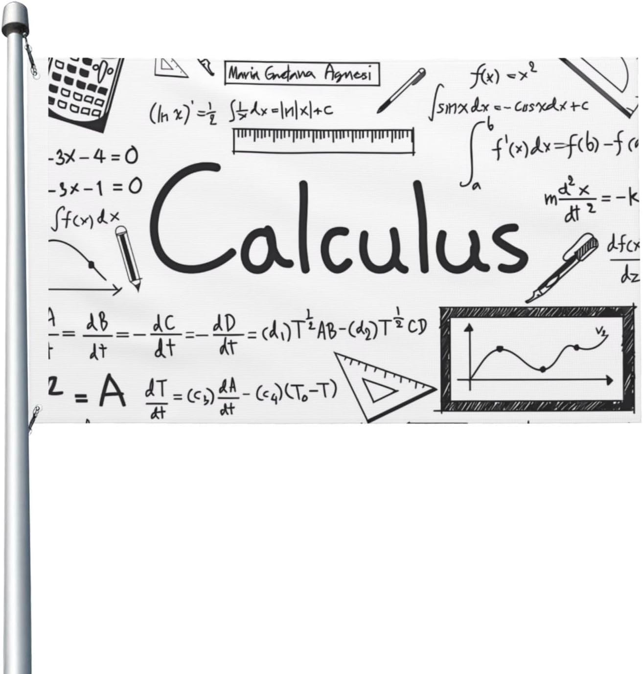 Amazon.com : Math Geometry Geek Calculus Flag 3x5 Ft Outdoor Double ...