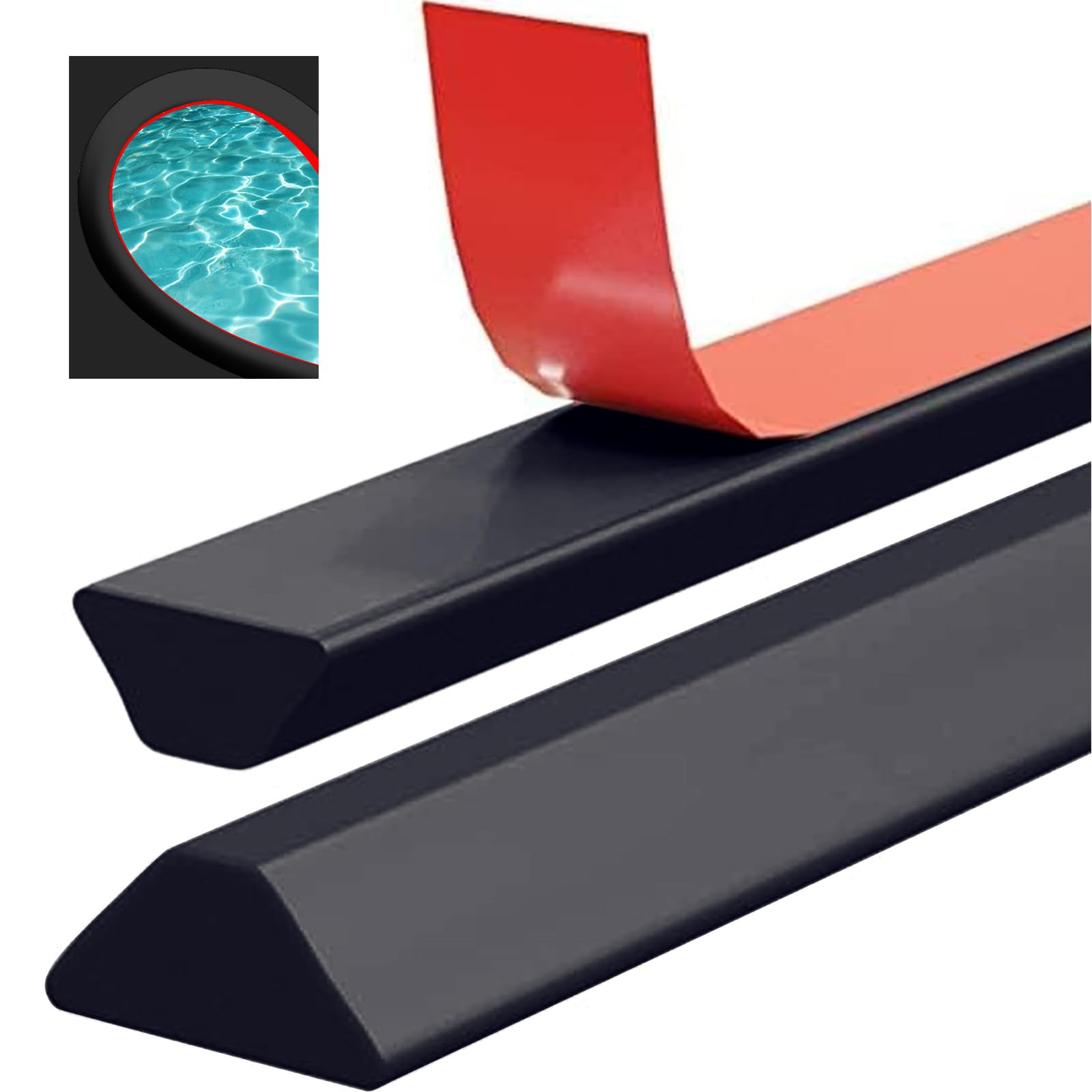 3FT Collapsible Shower Water Dam, Shower Threshold Water Stopper ...