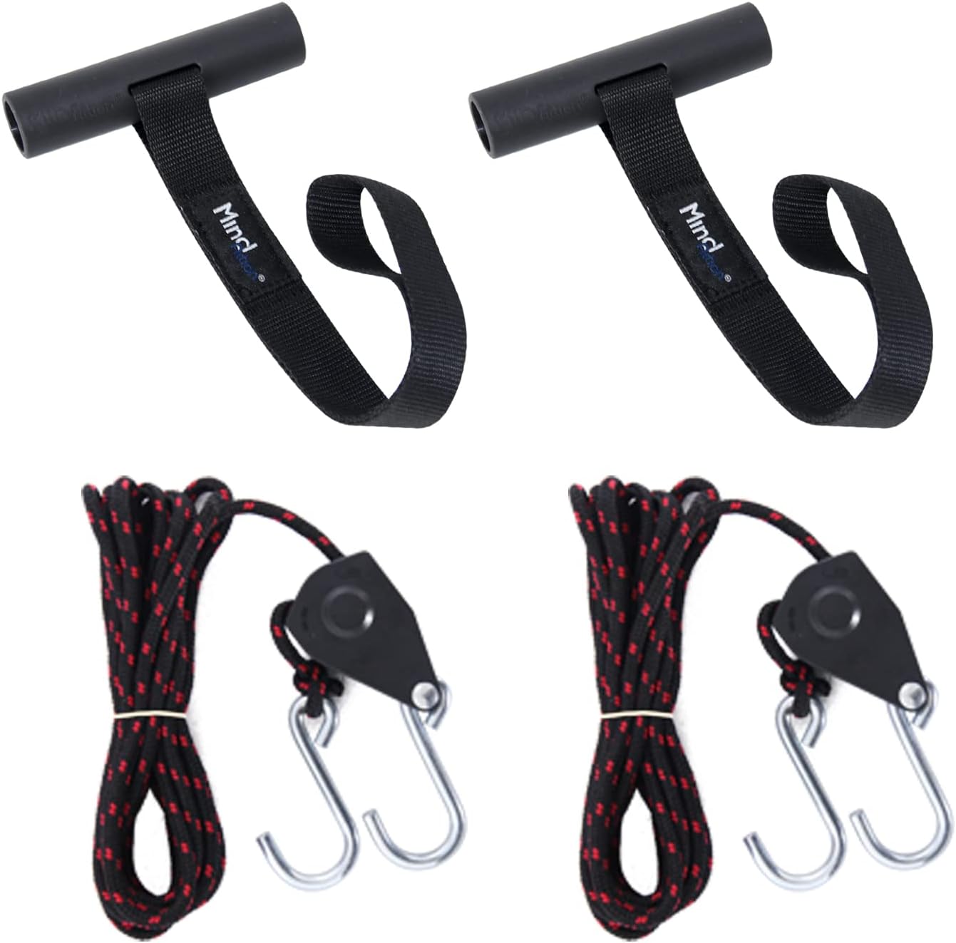 Amazon.com: Mind and Action Kayak Tie Down Straps,Quick Hood Loops ...