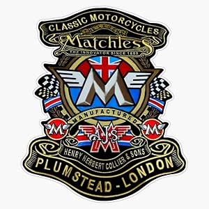 Amazon.com: Matchless AJS Motorcycles Motorbike crest Sticker Bumper ...