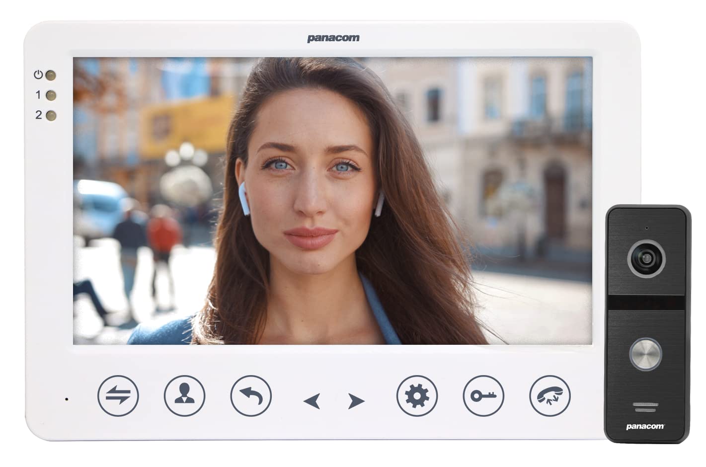 Panacom 930 Series Colour Full HD Video Intercom Kit with 7 Inch ...