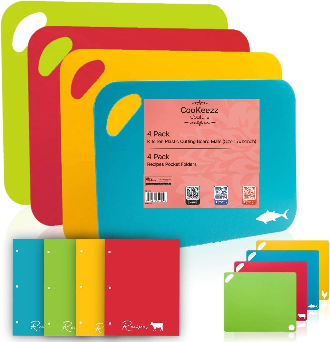 Amazon.com: CooKeezz Couture - Extra Thick Flexible Plastic Kitchen ...