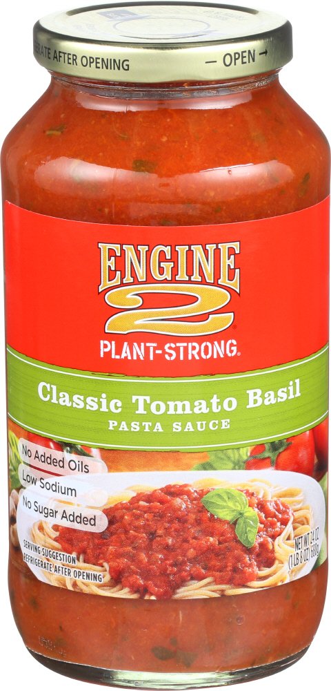 Amazon.com: Engine 2 Pasta Sauce, Classic Tomato Basil : Grocery ...