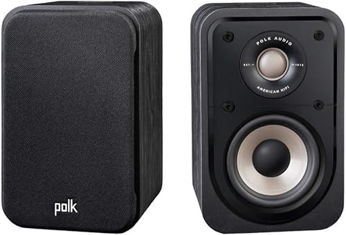 Polk Audio S10E Bookshelf Surround Speakers with Power Port, Acoustic ...