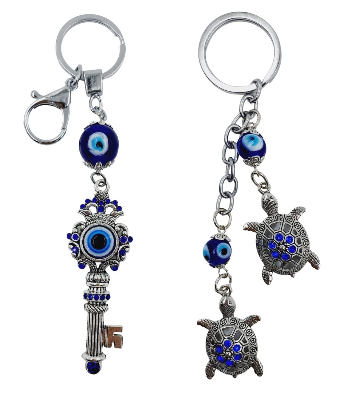ARTISKRITI Evil Eye Keychain For Bike/Car Gifting With Key Ring Anti ...