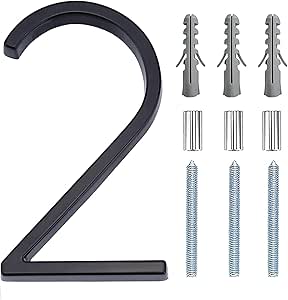 Amazon.com: 6" Modern House Numbers Floating Stainless Steel Address ...