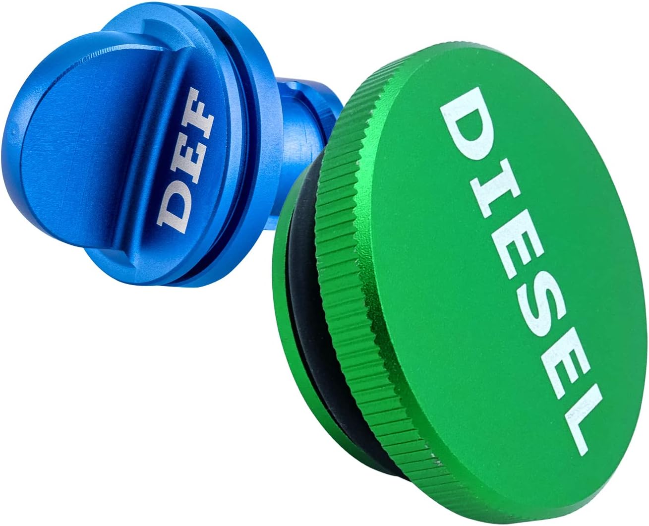 Amazon.com: WINUERK 2PCS Diesel Fuel Cap, Fuel Filler Neck Cover ...