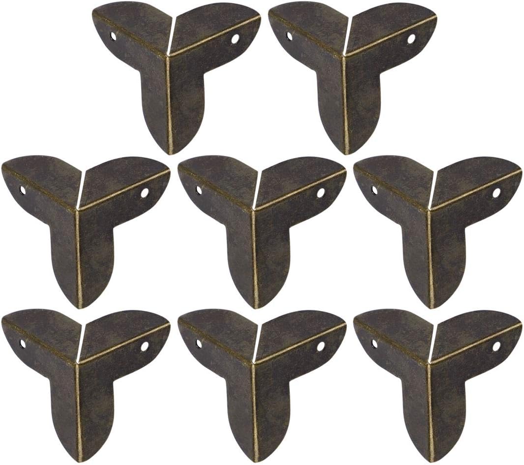Amazon.com: uxcell Box Corner Protectors Elegant Bronze Tone Triangle ...