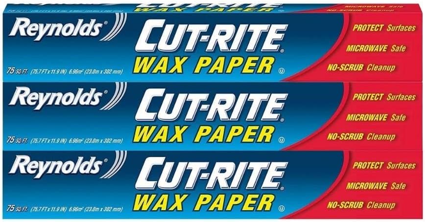 Amazon.com: Reynolds Cut Rite Wax Paper, 75 Sq Ft (Pack of 3) : Health ...