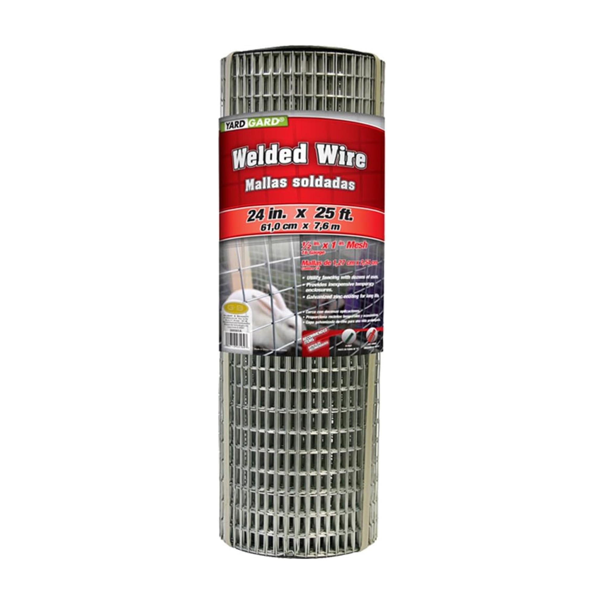 Amazon.com : YARDGARD Welded Wire 1X2 Inch Mesh 24 Inch X 25 Foot 14 ...