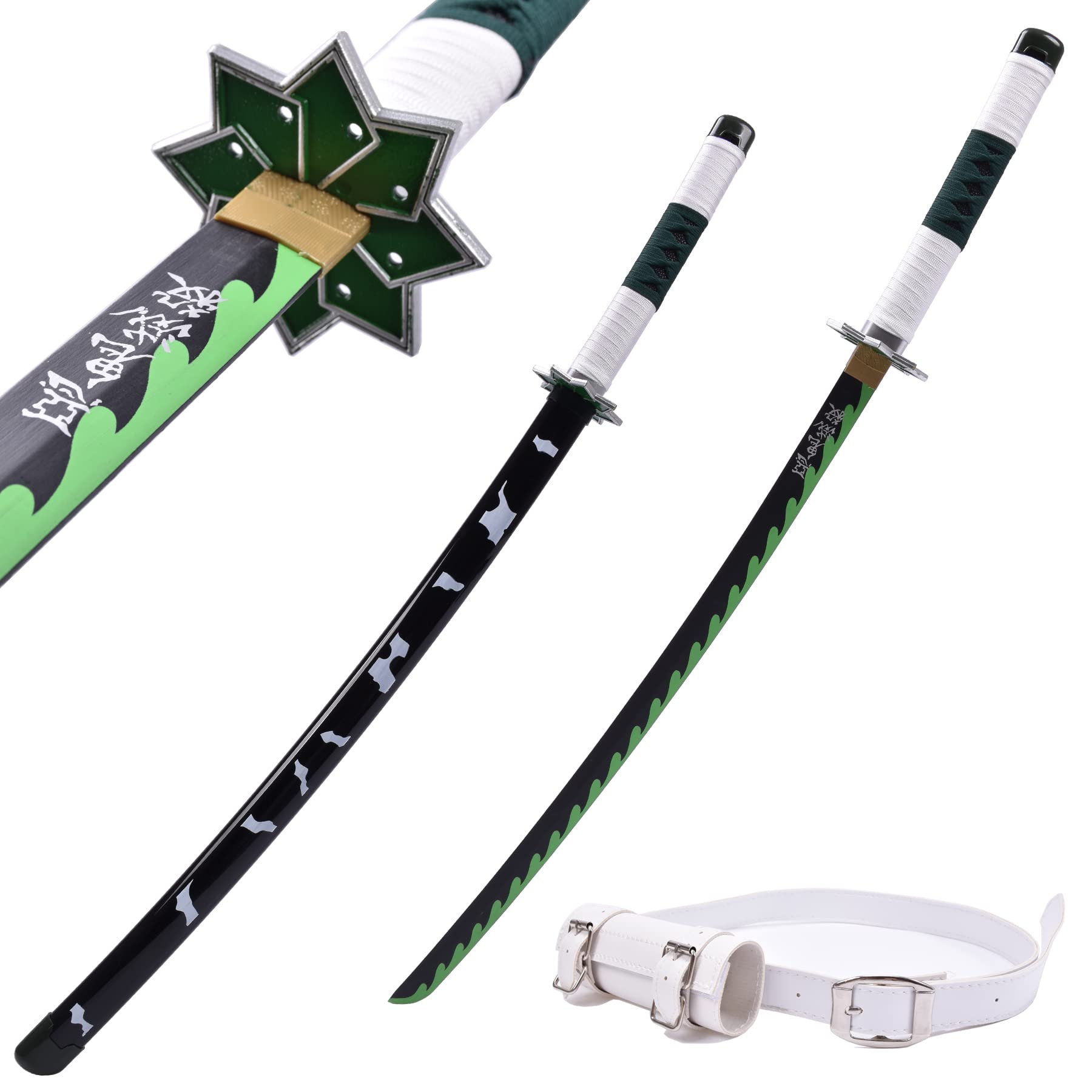 Bamboo Demon Slayer Sword 41inch Rengoku Sword Tanjiro Sword Zenitsu ...