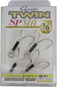 Amazon.com : Gamakatsu TGW Twin SP-MH Treble Hook, Rose, Silver : Sports & Outdoors