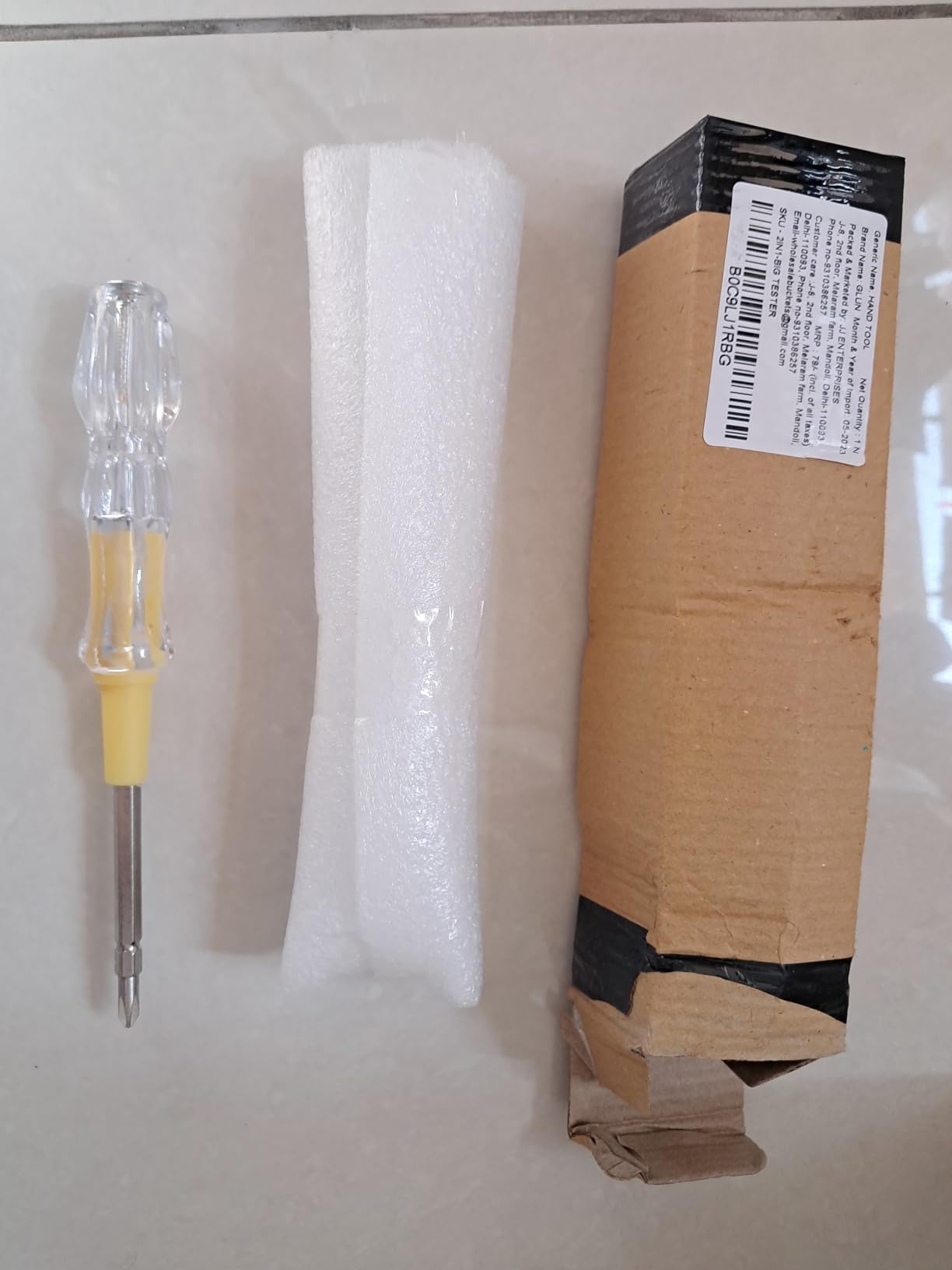 GLUN® Voltage Line Tester AC/DC 120-250V Tester Screwdriver with 3.5mm ...