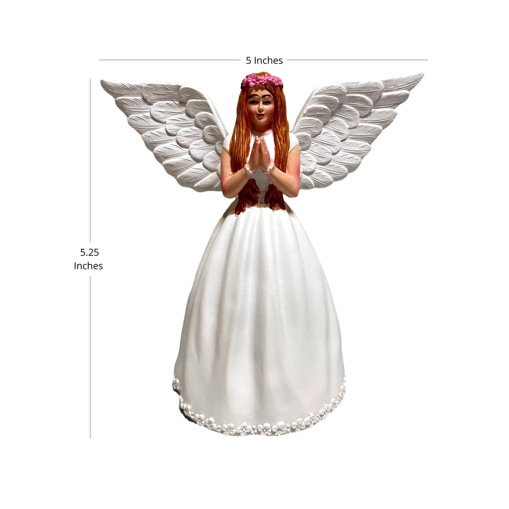 Silver Oxidized Angel Figurine