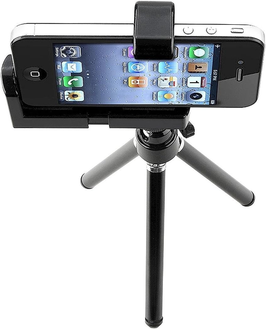 Amazon.com : Mini Adjustable Tripod+camera Holder for Iphone and Other ...